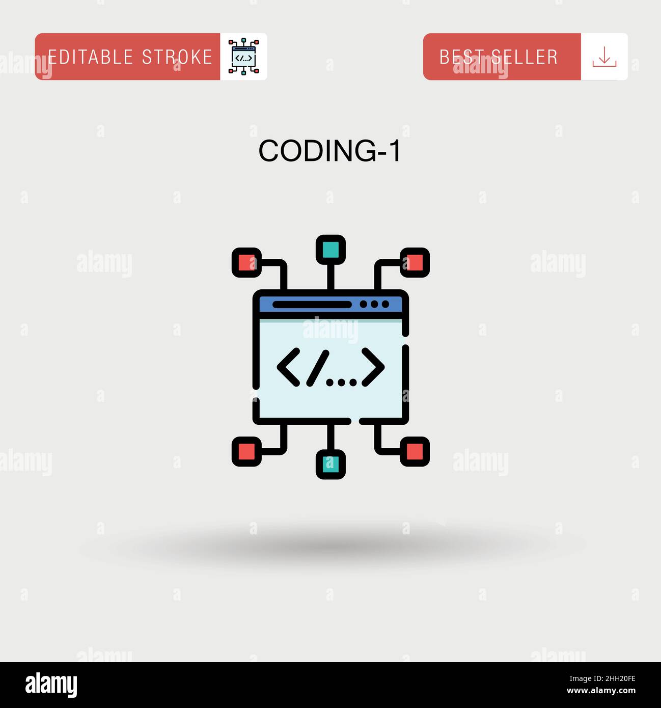 Programming coding icon Stock Vector Images - Alamy