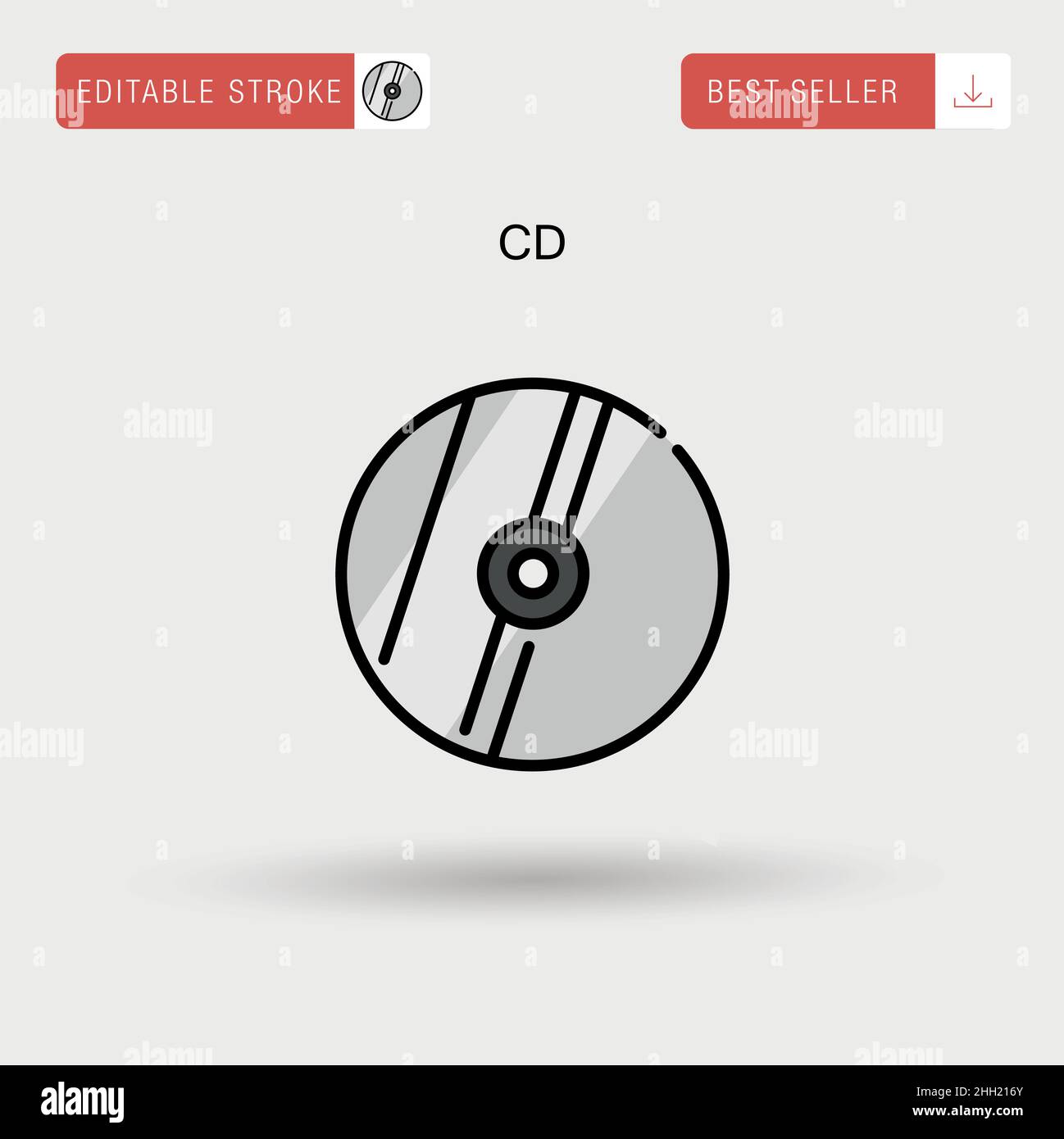 Cd Simple vector icon Stock Vector Image & Art - Alamy