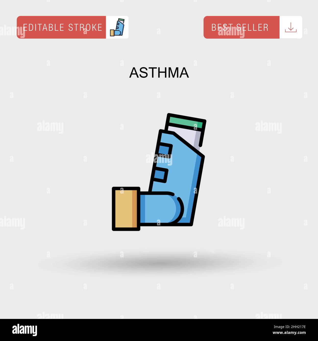 Asthma Simple vector icon Stock Vector Image & Art - Alamy