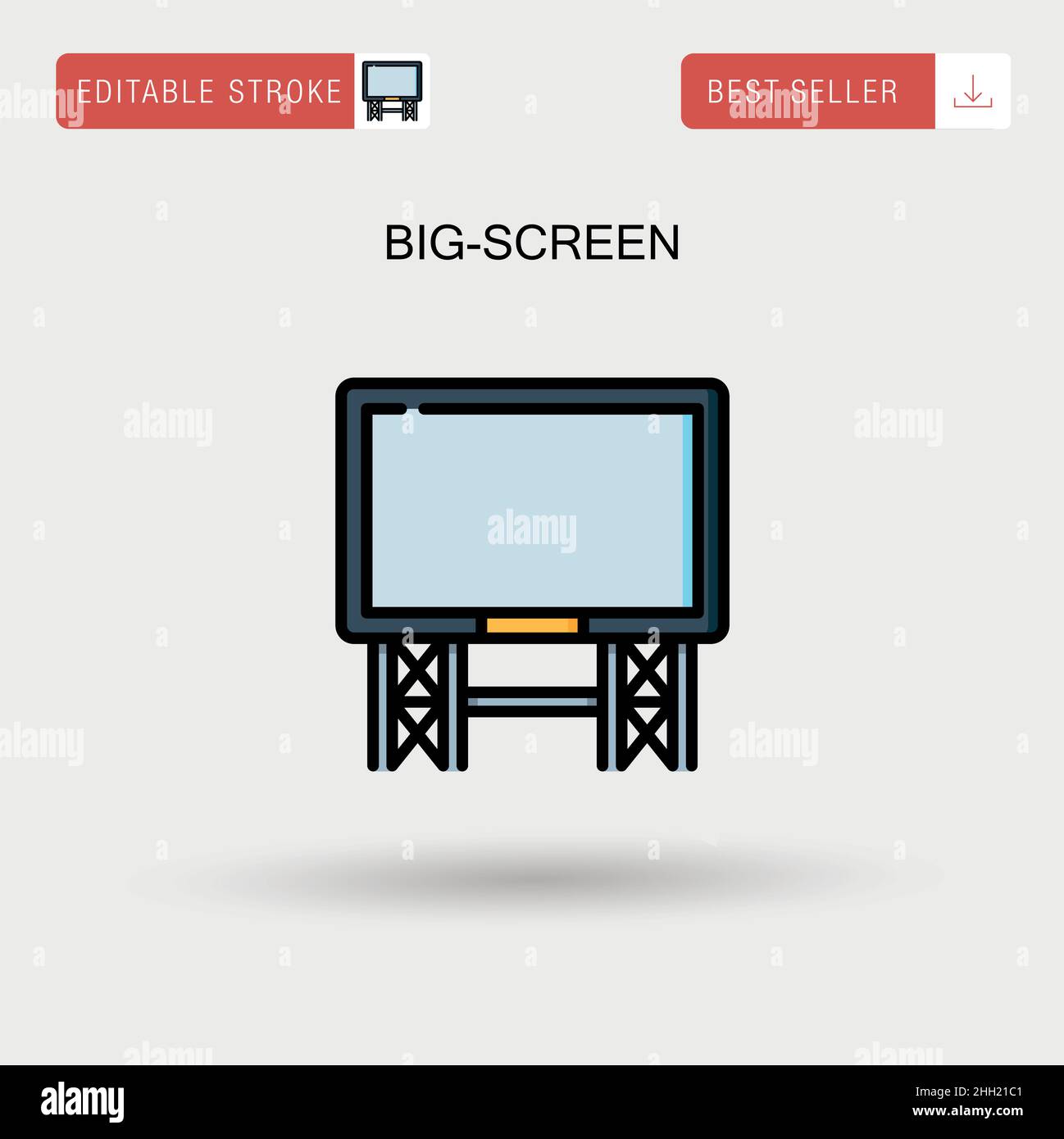 Conference speaker big screen Stock Vector Images - Alamy