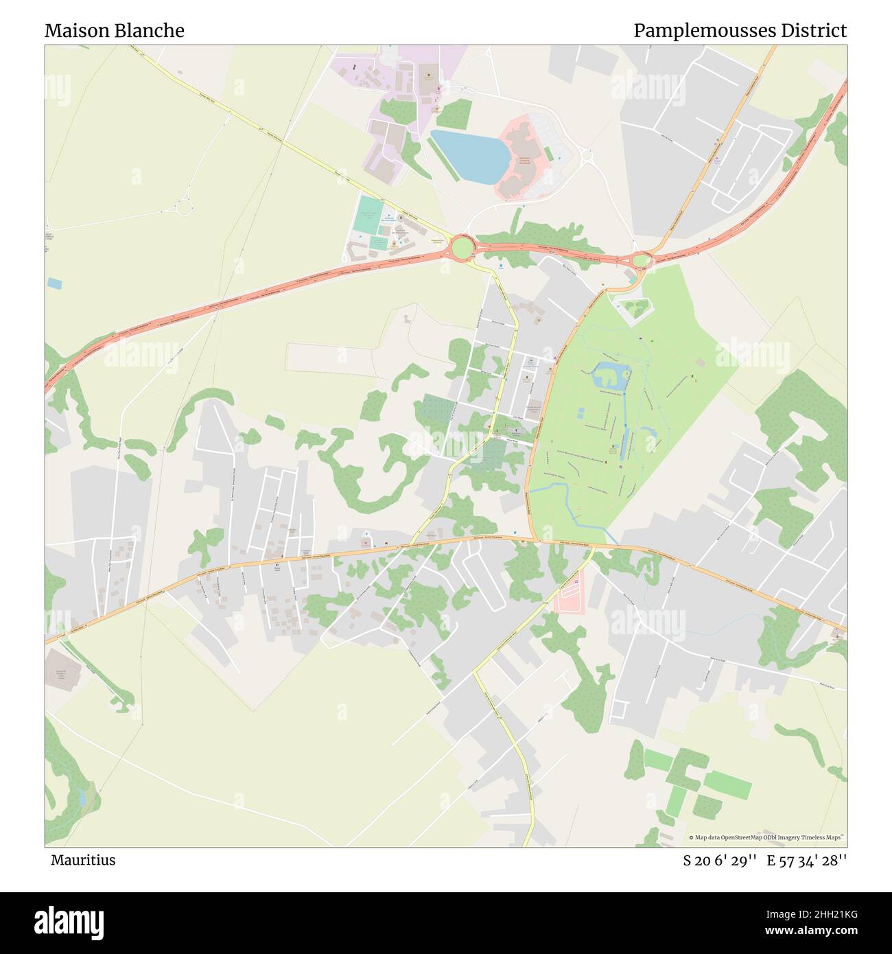Maison Blanche, Mauritius, Pamplemousses District, S 20 6' 29'', E 57 ...