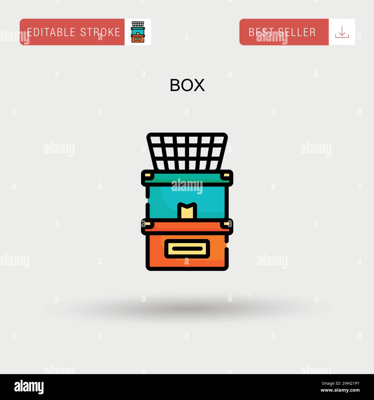 Box Simple vector icon Stock Vector Image & Art - Alamy