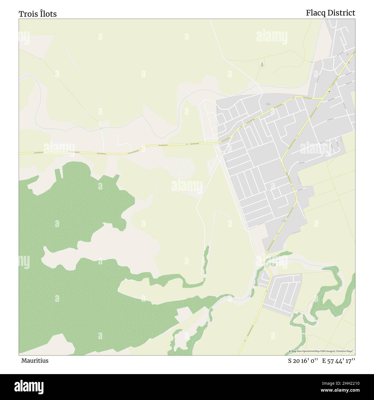Trois Îlots, Mauritius, Flacq District, S 20 16' 0'', E 57 44' 17 ...