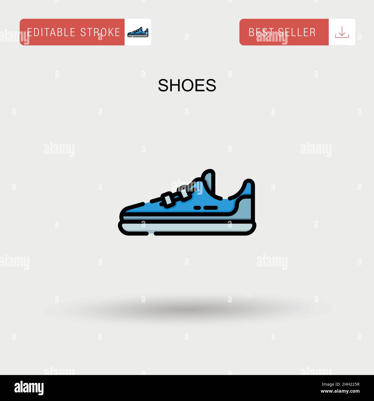 Shoes Simple vector icon Stock Vector Image & Art - Alamy