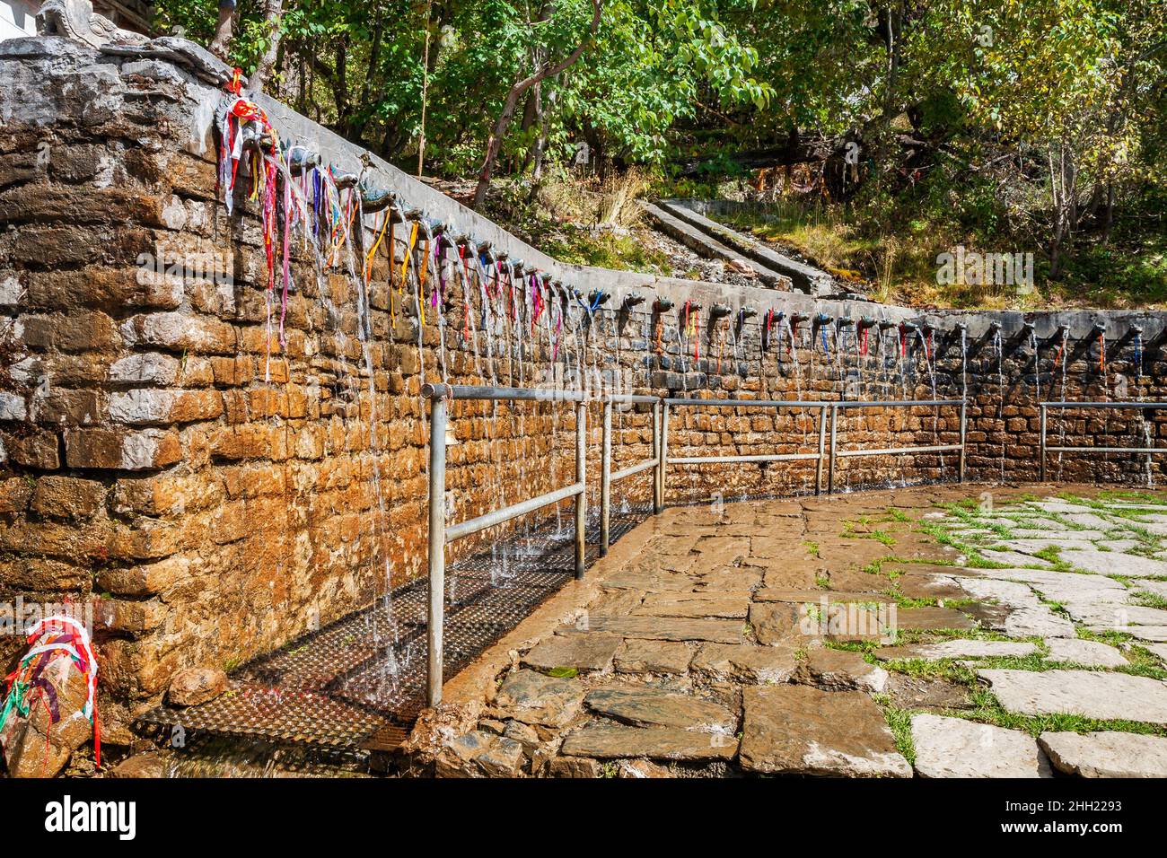 108 Holy Springs at Muktinath. Sacred place of Buddhists and Hindus ...