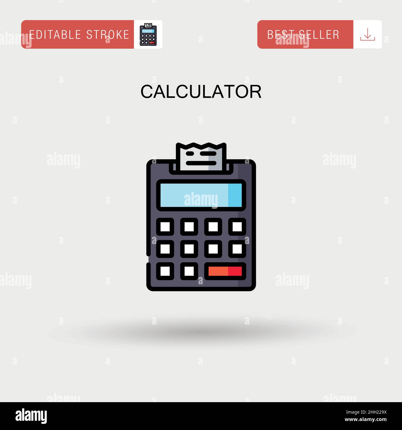 Calculator Simple vector icon Stock Vector Image & Art - Alamy