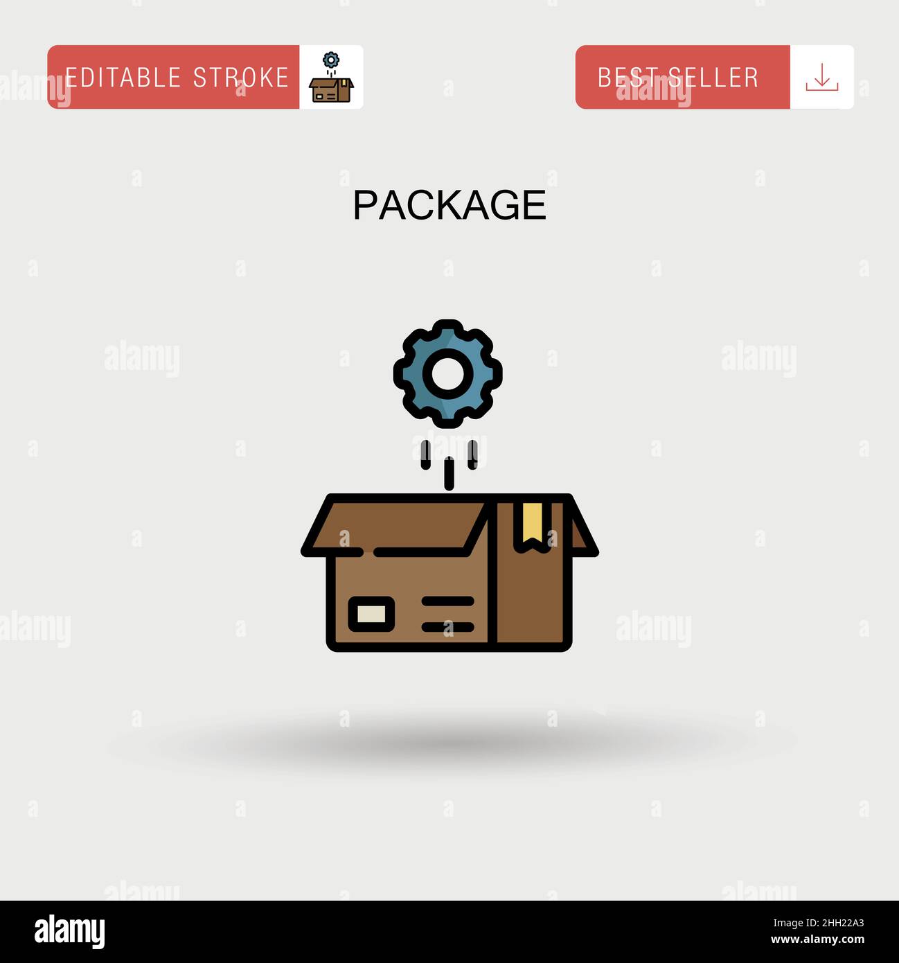 Package Simple vector icon Stock Vector Image & Art - Alamy