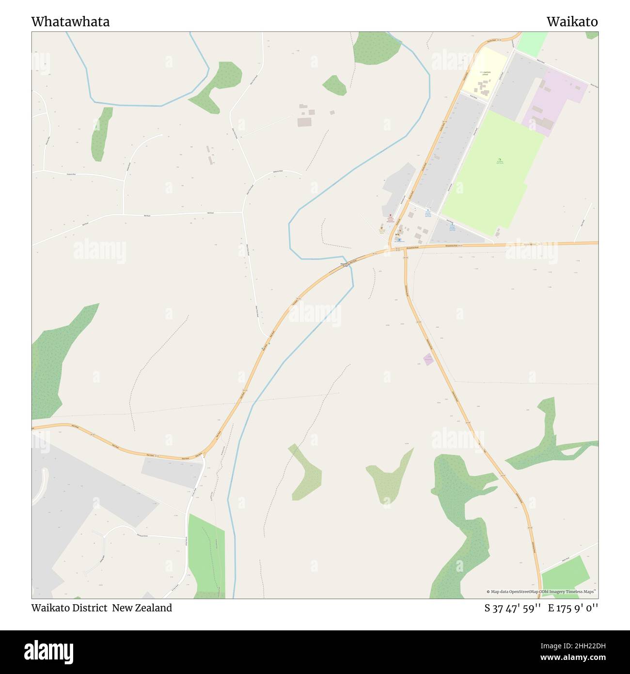 Whatawhata, Waikato District, New Zealand, Waikato, S 37 47' 59'', E ...