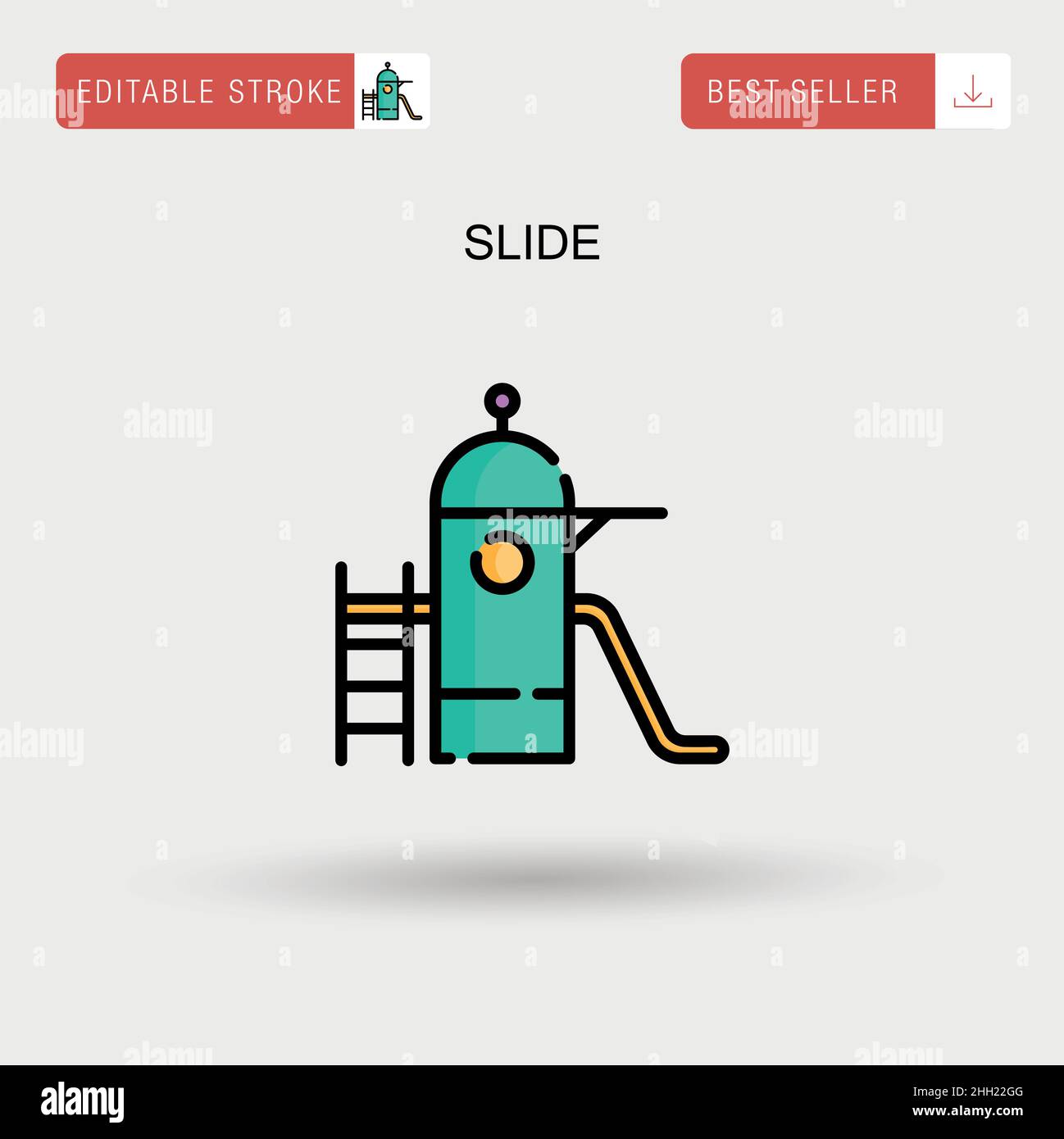 Slide Simple vector icon Stock Vector Image & Art - Alamy