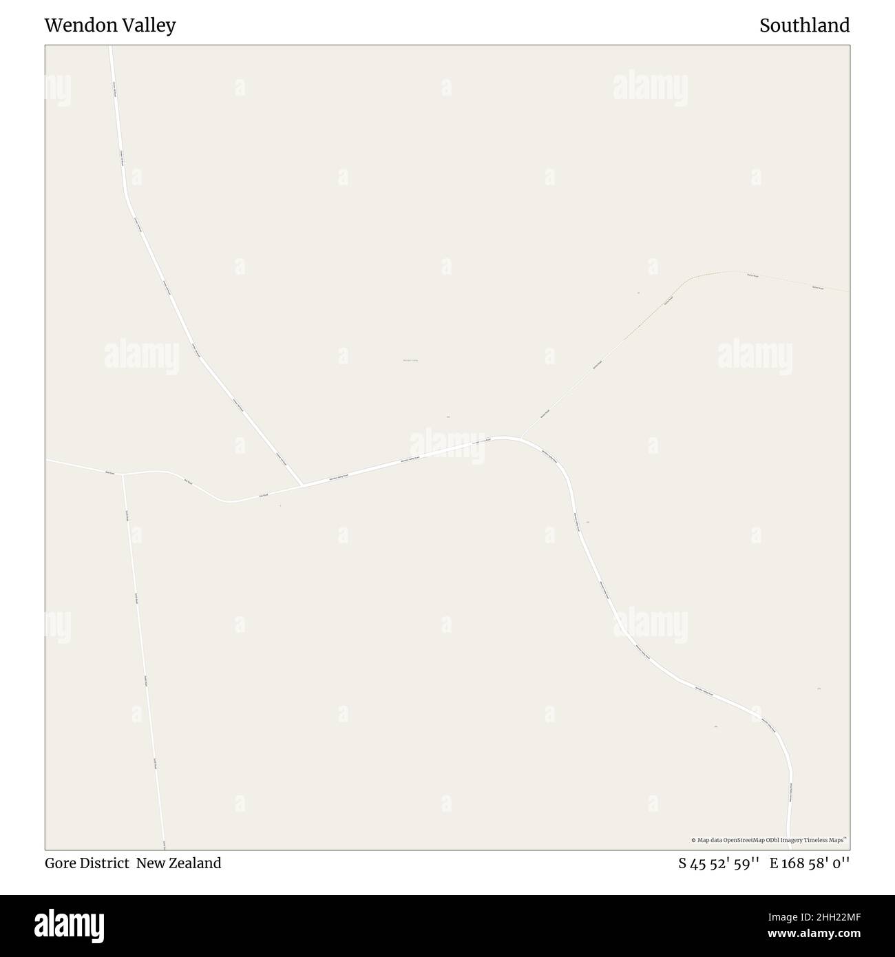 Wendon Valley, Gore District, New Zealand, Southland, S 45 52' 59'', E ...