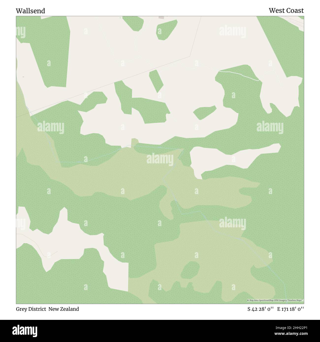Wallsend, Grey District, New Zealand, West Coast, S 42 28' 0'', E 171 ...