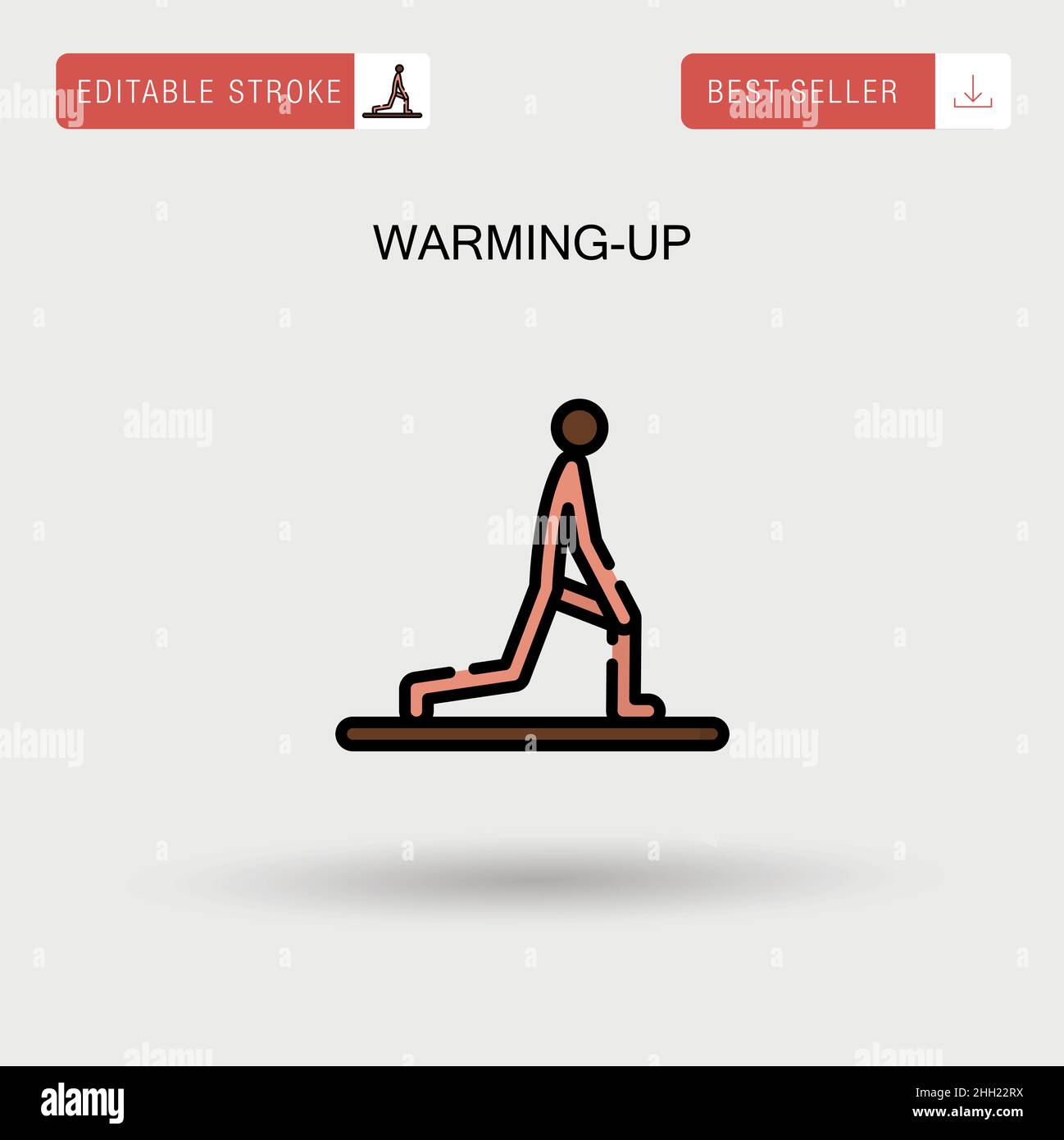 Man athletic stretching outdoor Stock Vector Images - Alamy