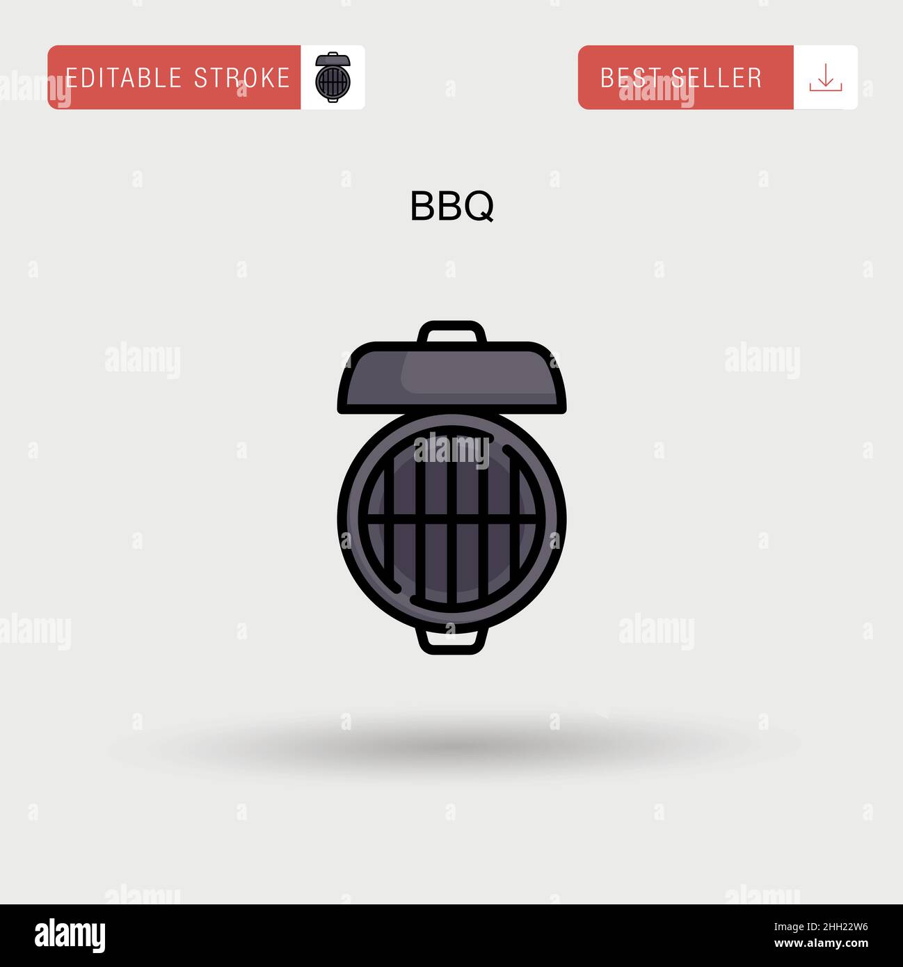 Bbq Simple vector icon Stock Vector Image & Art - Alamy