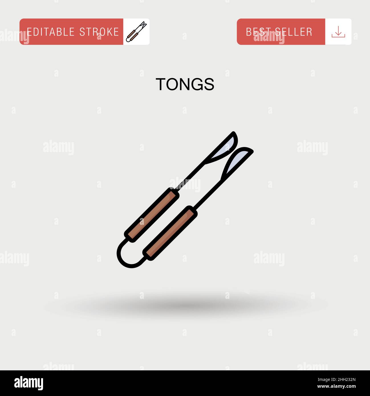 Ice tong vector hi-res stock photography and images - Alamy