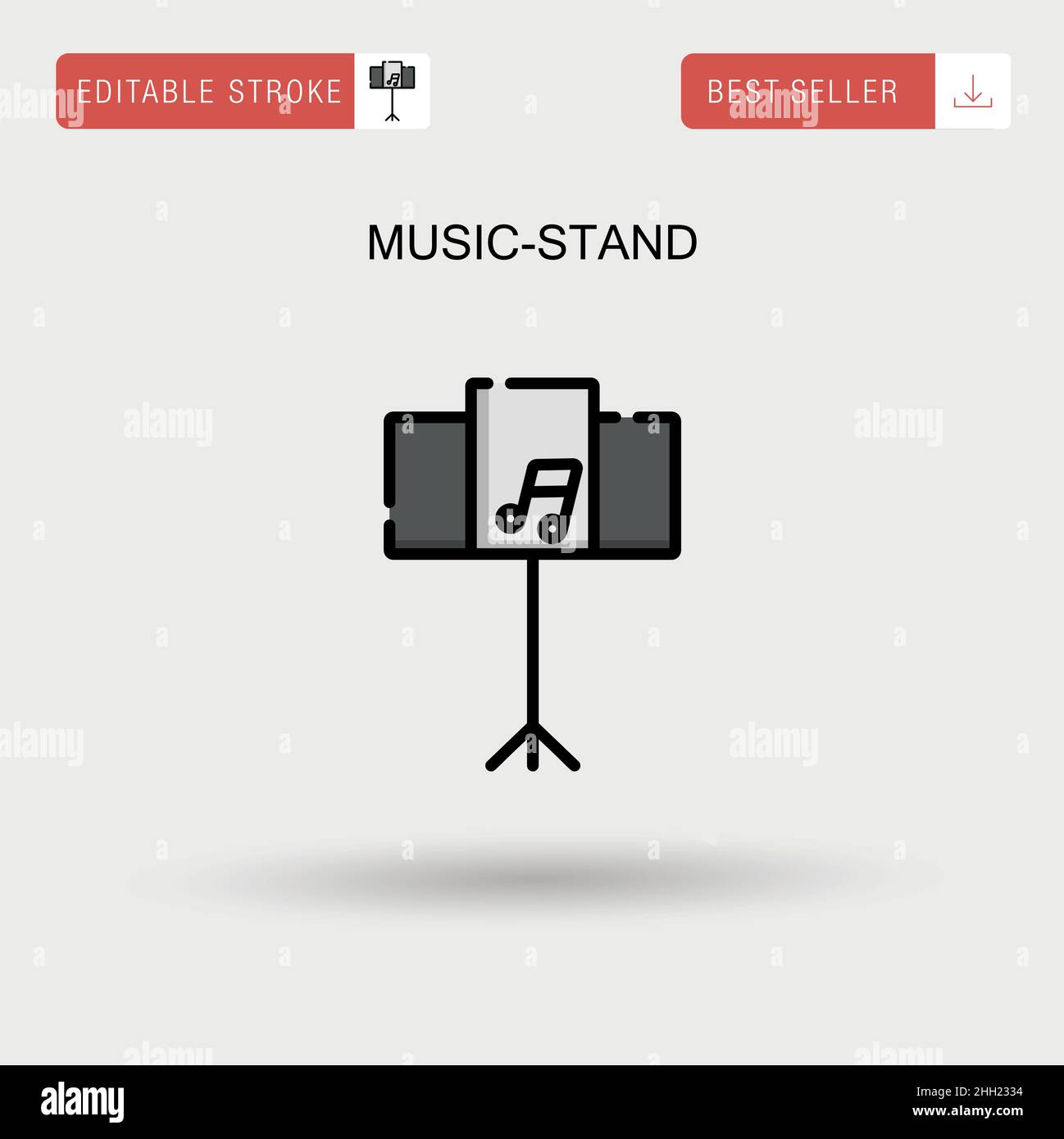 Music-stand Simple vector icon Stock Vector Image & Art - Alamy
