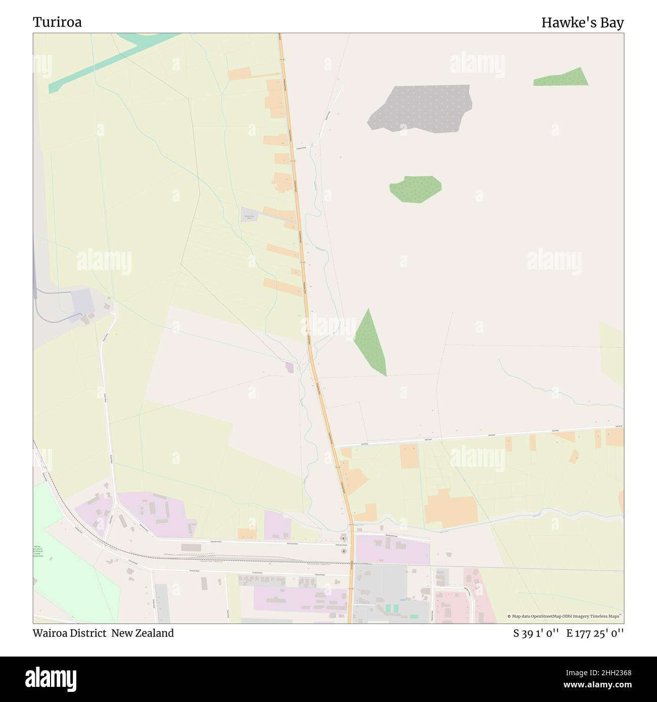 Turiroa, Wairoa District, New Zealand, Hawke's Bay, S 39 1' 0'', E 177 ...