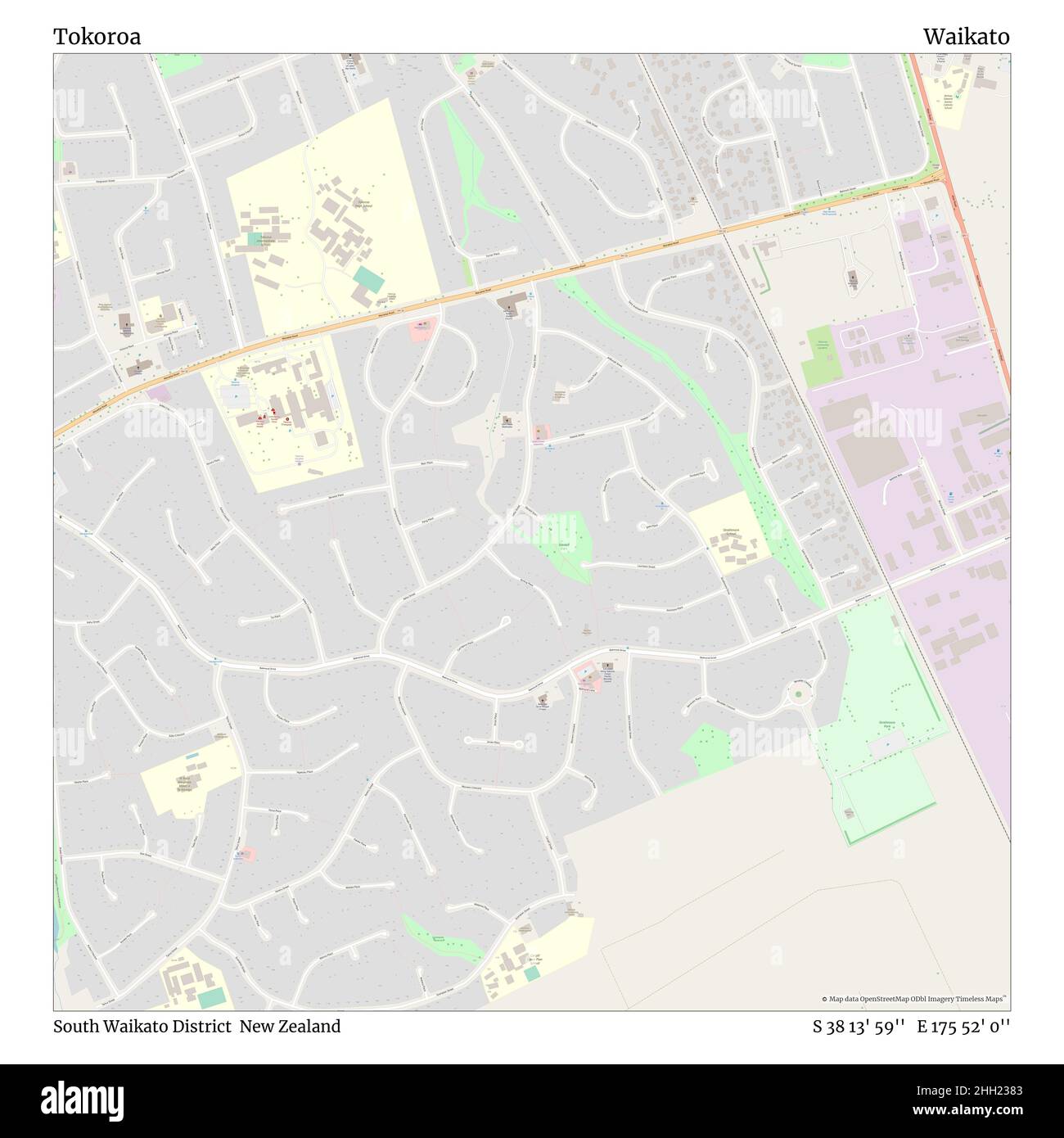 Tokoroa, South Waikato District, New Zealand, Waikato, S 38 13' 59'', E ...