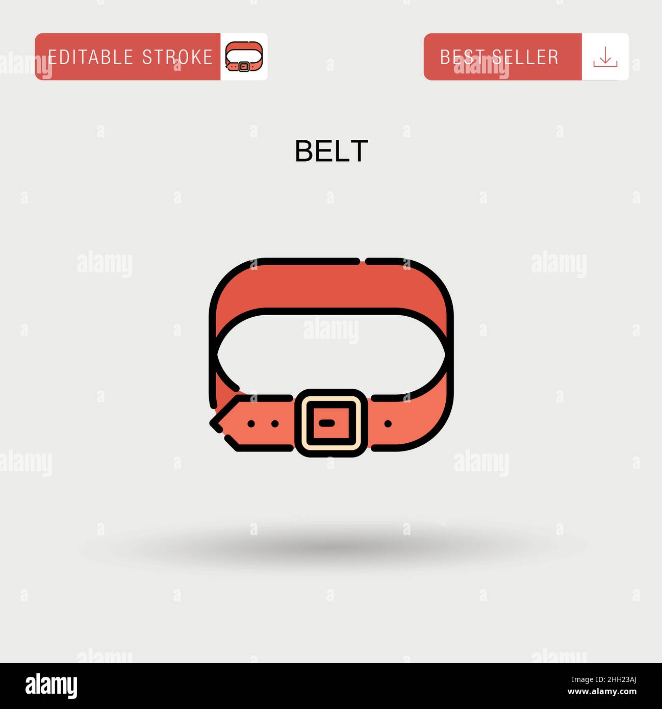 Belt Simple vector icon Stock Vector Image & Art - Alamy