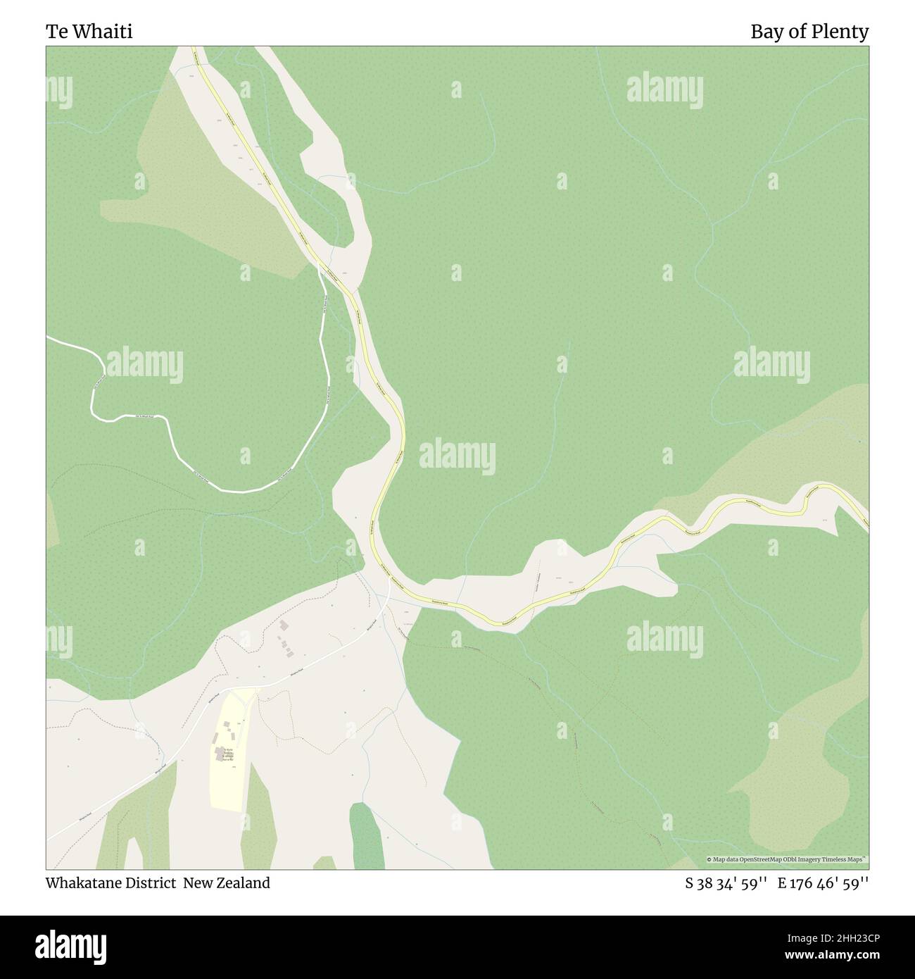 Te Whaiti, Whakatane District, New Zealand, Bay of Plenty, S 38 34' 59 ...