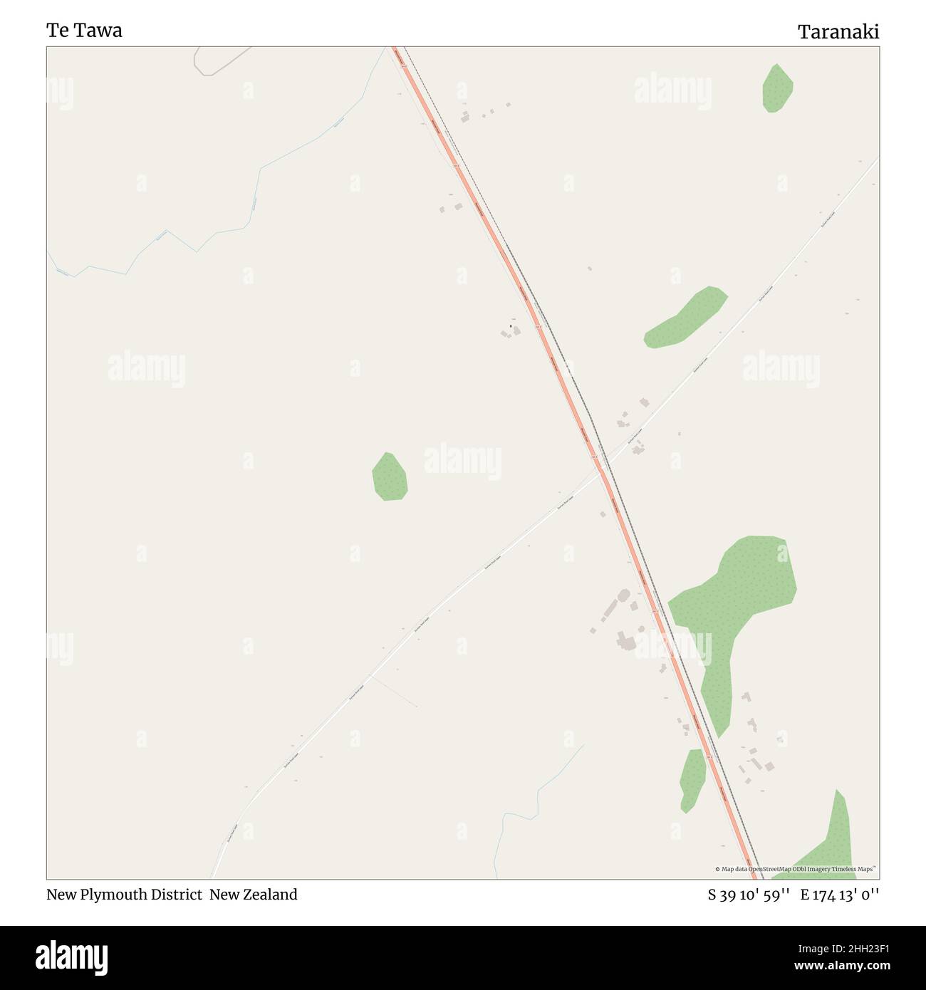 Te Tawa, New Plymouth District, New Zealand, Taranaki, S 39 10' 59'', E ...