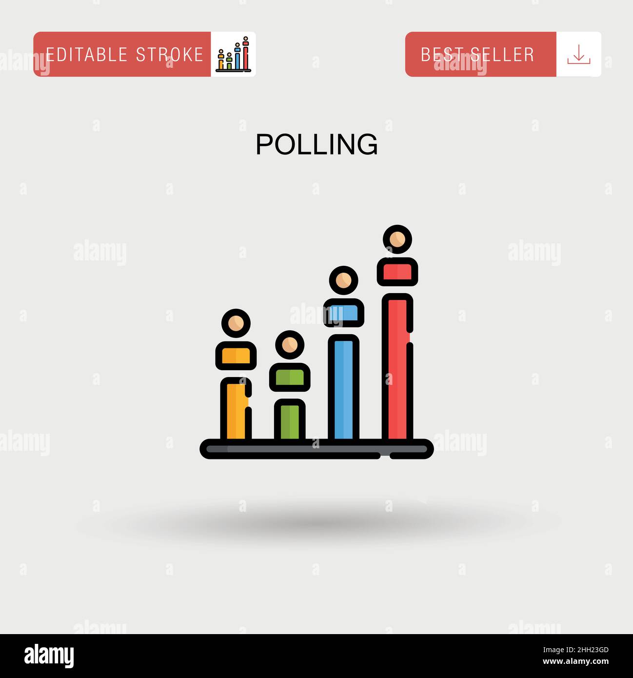 Polling Simple vector icon Stock Vector Image & Art - Alamy