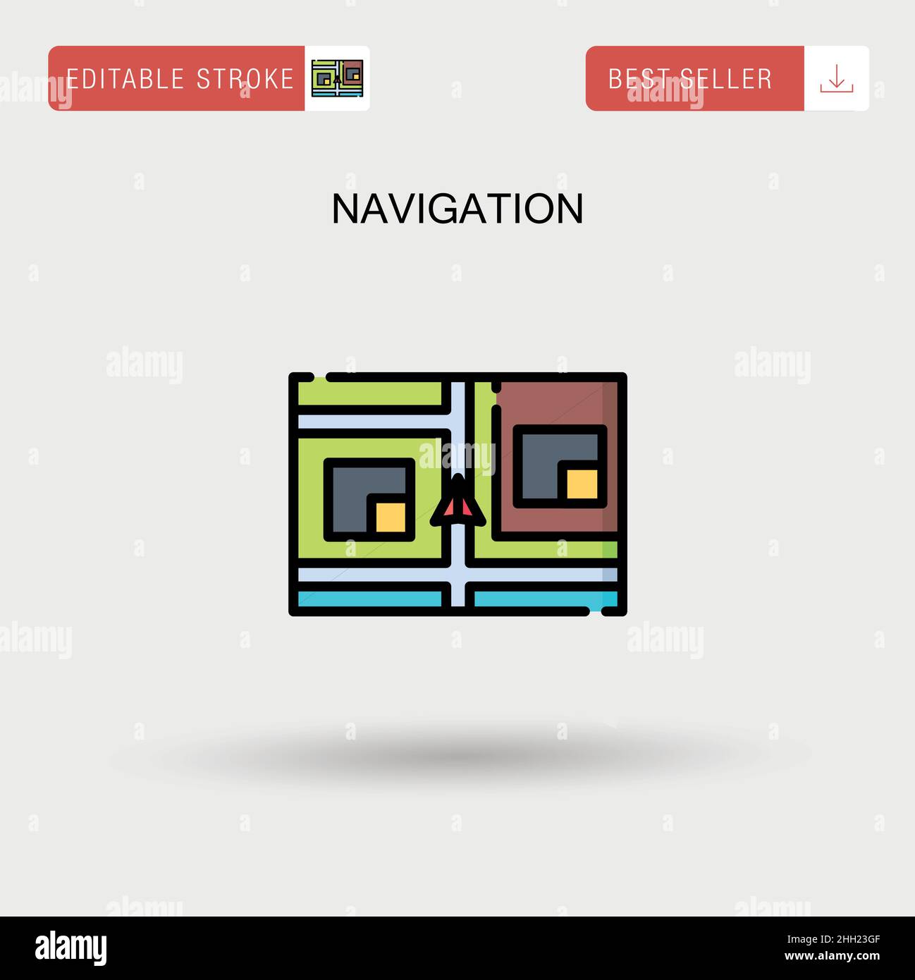 Navigation Simple vector icon Stock Vector Image & Art - Alamy