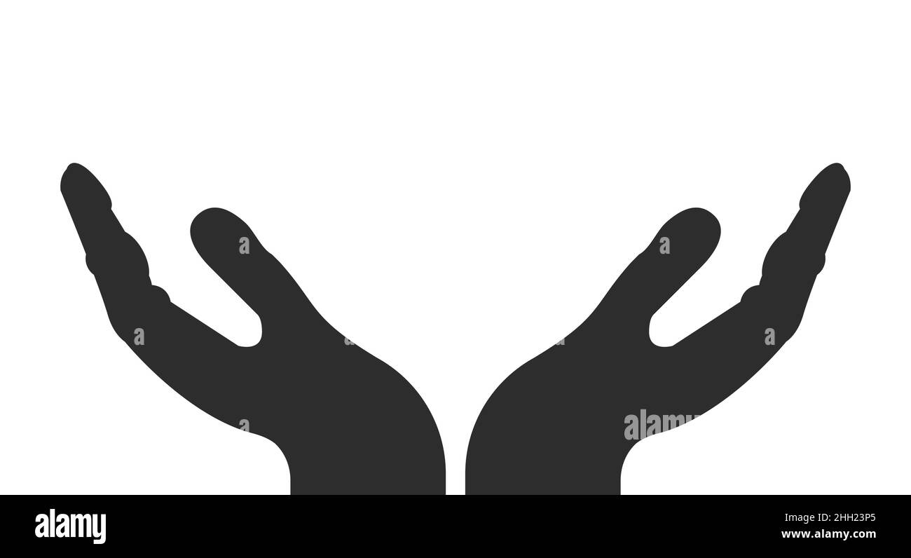 Open Hand Silhouette Png