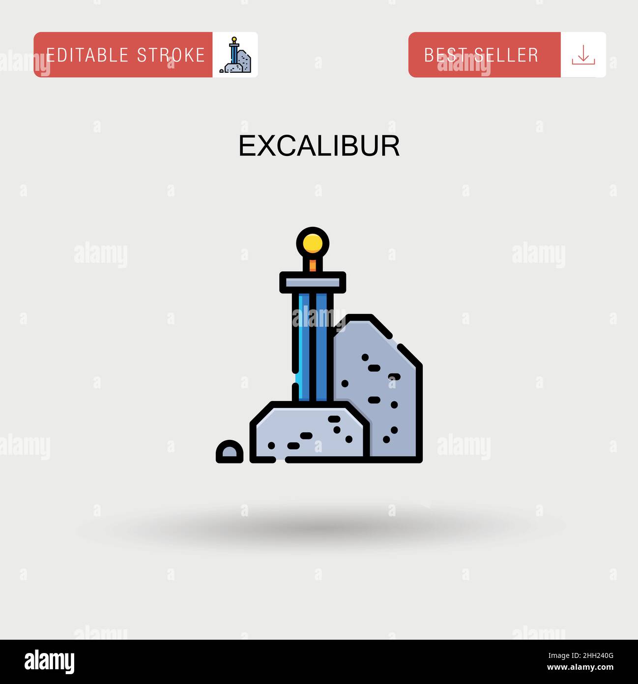 Excalibur sword stone hi-res stock photography and images - Alamy