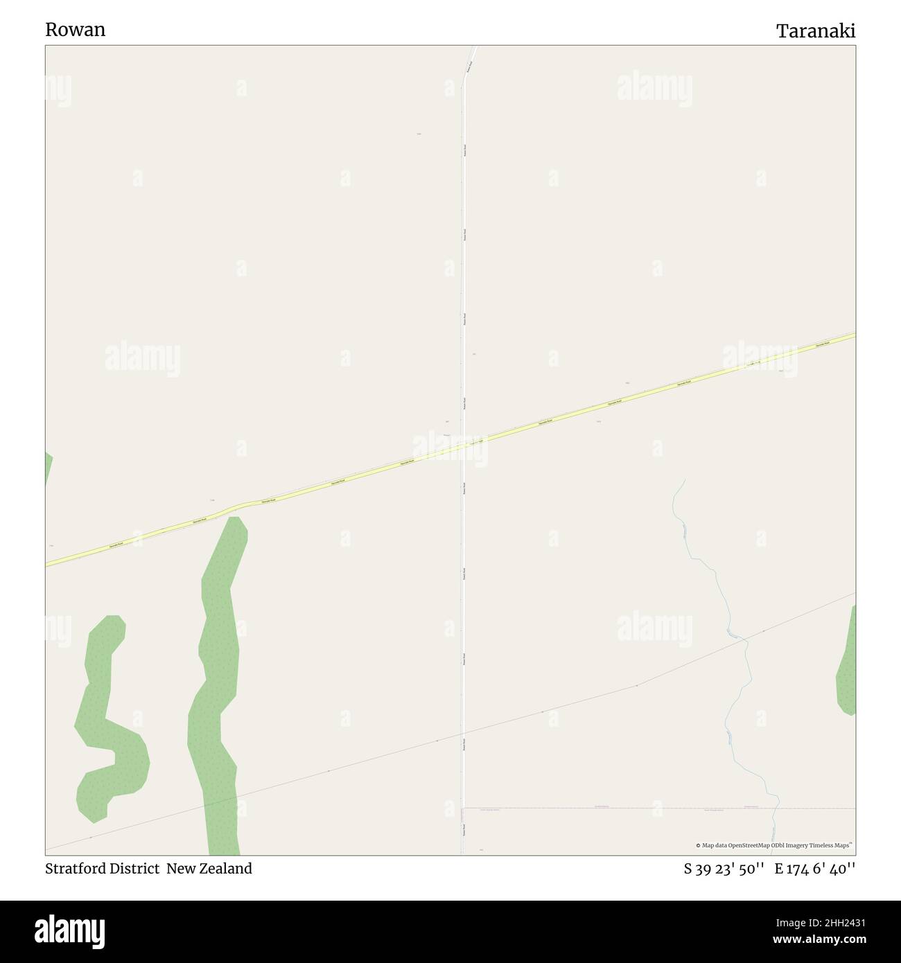 Rowan, Stratford District, New Zealand, Taranaki, S 39 23' 50'', E 174 ...