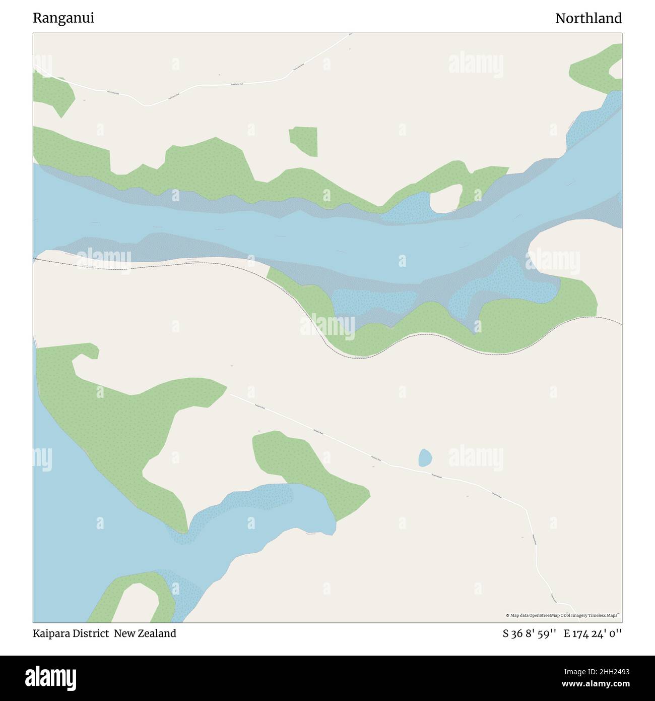 Ranganui, Kaipara District, New Zealand, Northland, S 36 8' 59'', E 174 ...
