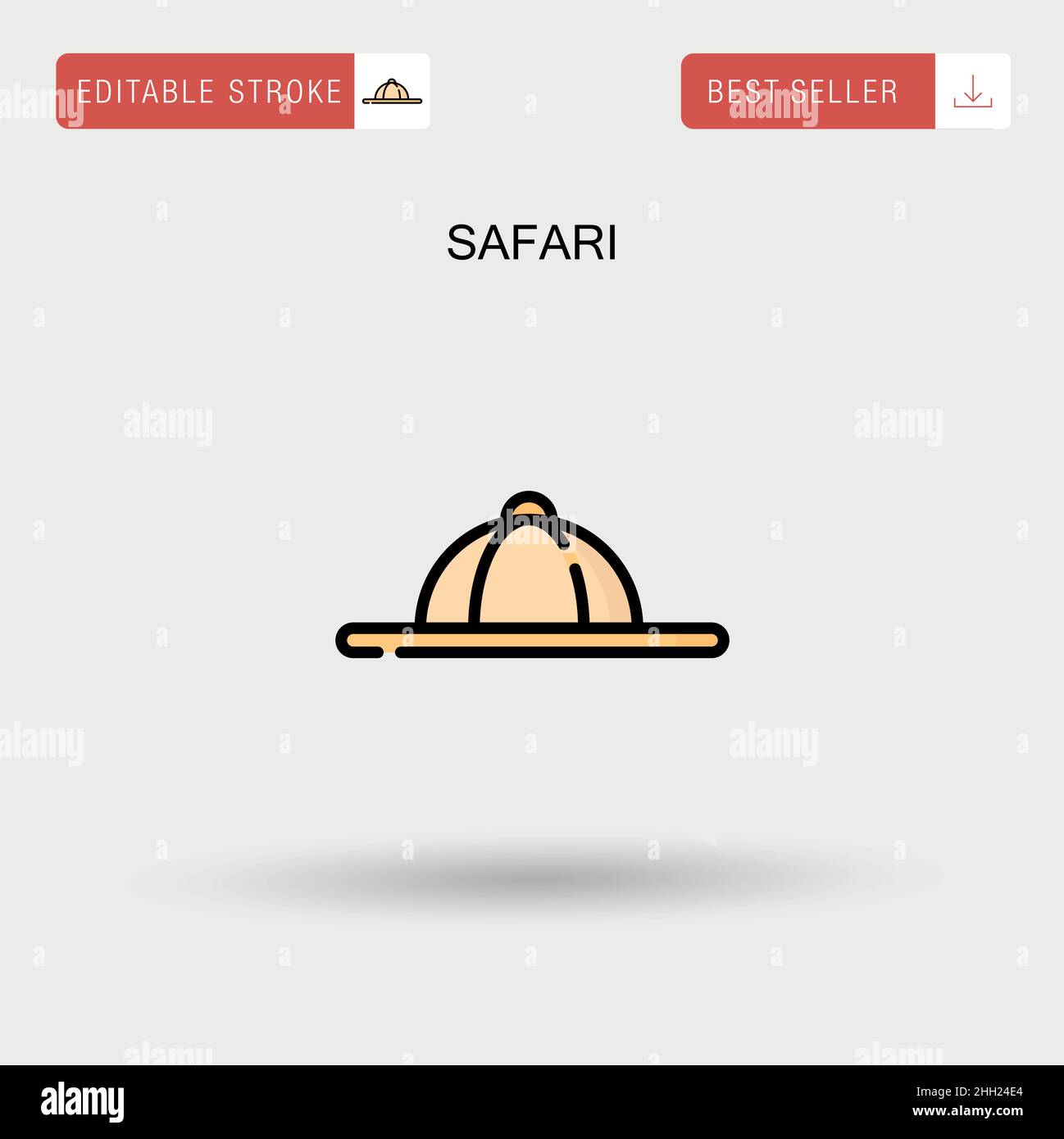Safari Simple vector icon Stock Vector Image & Art - Alamy