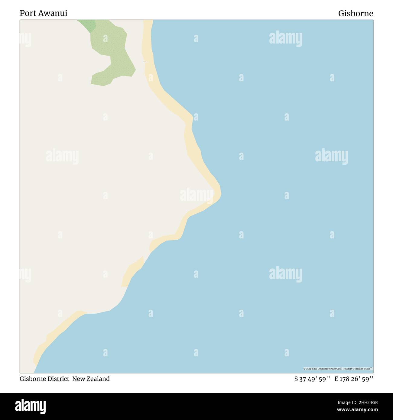 Port Awanui, Gisborne District, New Zealand, Gisborne, S 37 49' 59'', E ...