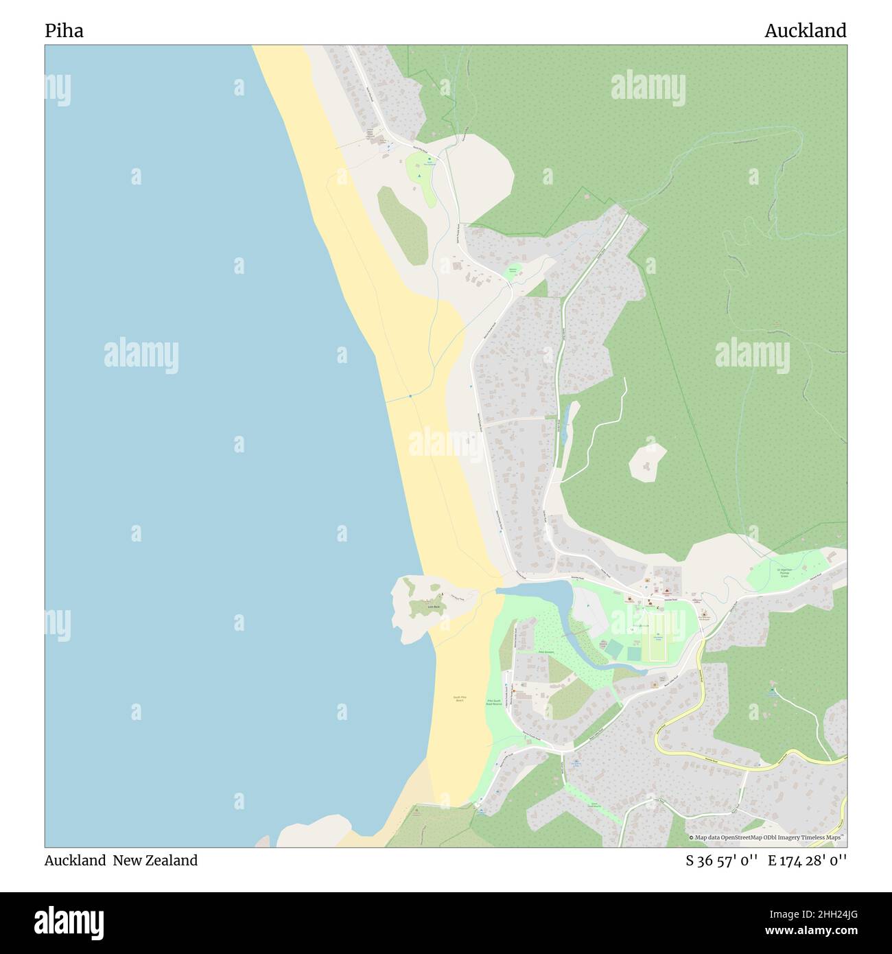 Piha map Cut Out Stock Images & Pictures - Alamy