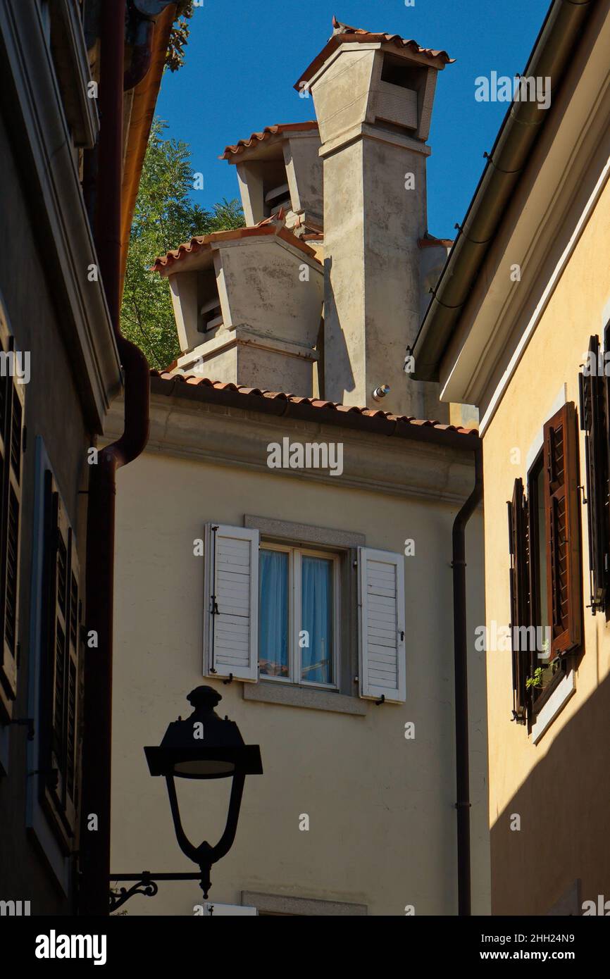 Detail of architecture in old town of Trieste,Italy,Europe Stock Photo ...