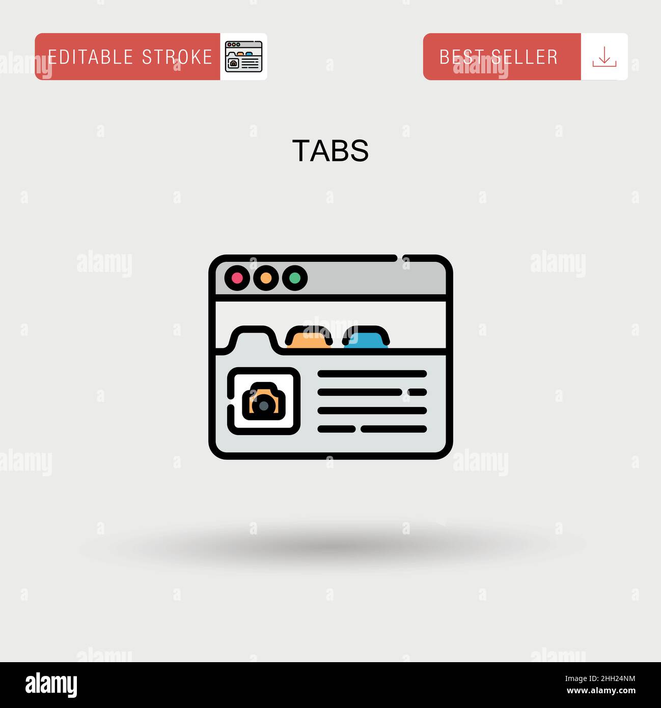 Website tabs menu hi-res stock photography and images - Alamy