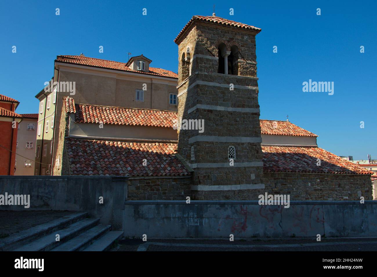 Basilica di San Silvestro in old town of Trieste,Italy,Europe Stock ...