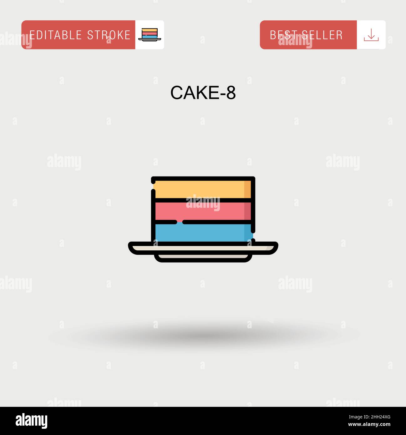 Cake birthday Stock Vector Images - Alamy