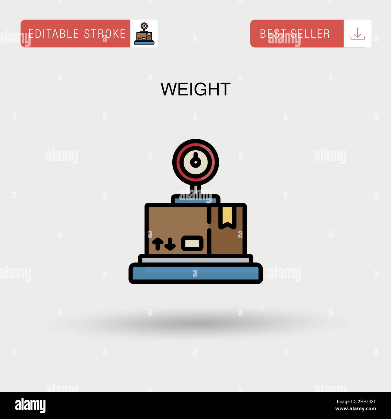 Weight Simple vector icon Stock Vector Image & Art - Alamy