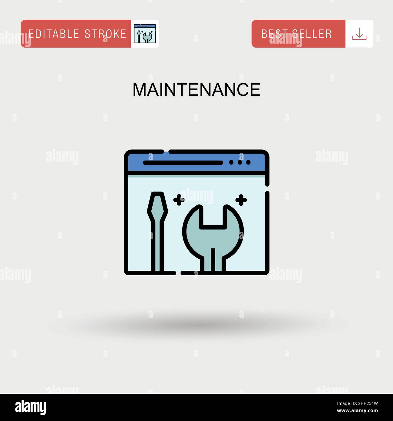 Maintenance Simple vector icon Stock Vector Image & Art - Alamy