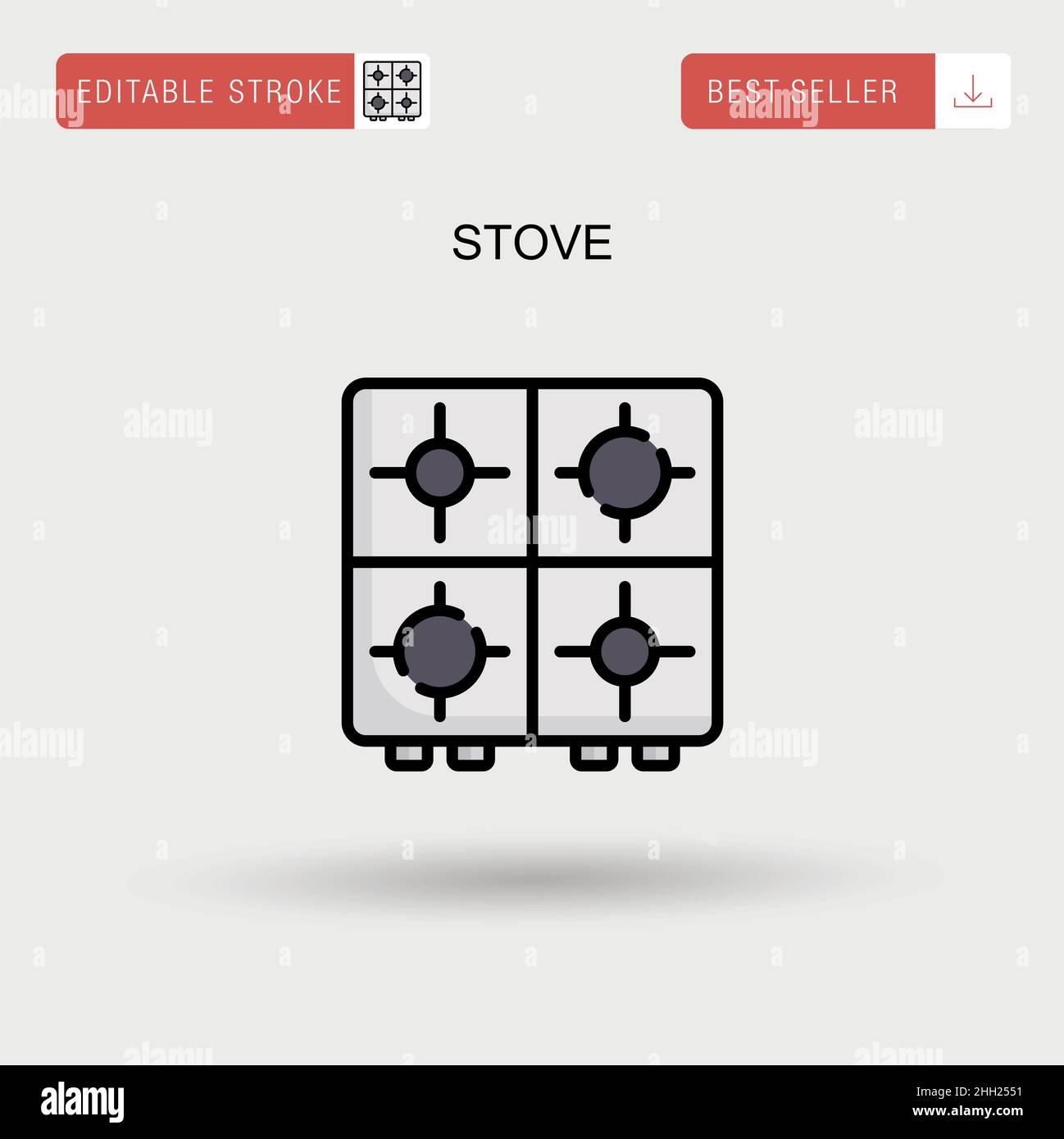 Stove Simple vector icon Stock Vector Image & Art - Alamy