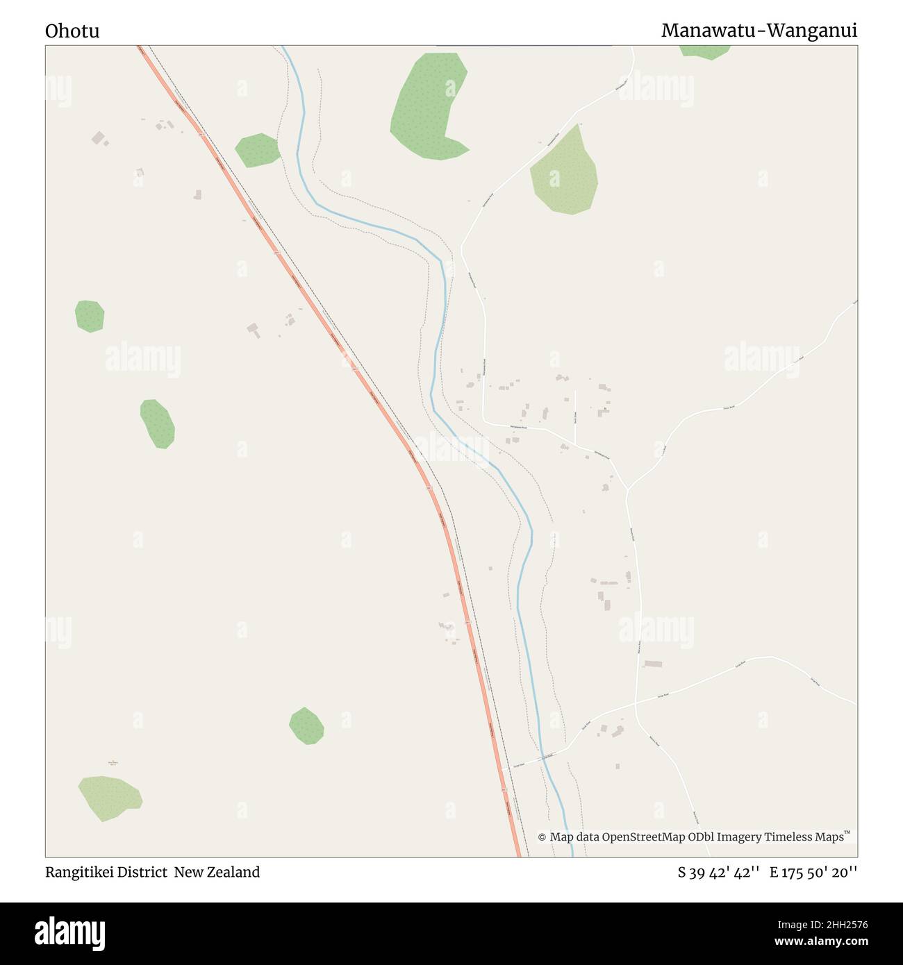 Ohotu, Rangitikei District, New Zealand, Manawatu-Wanganui, S 39 42' 42 ...