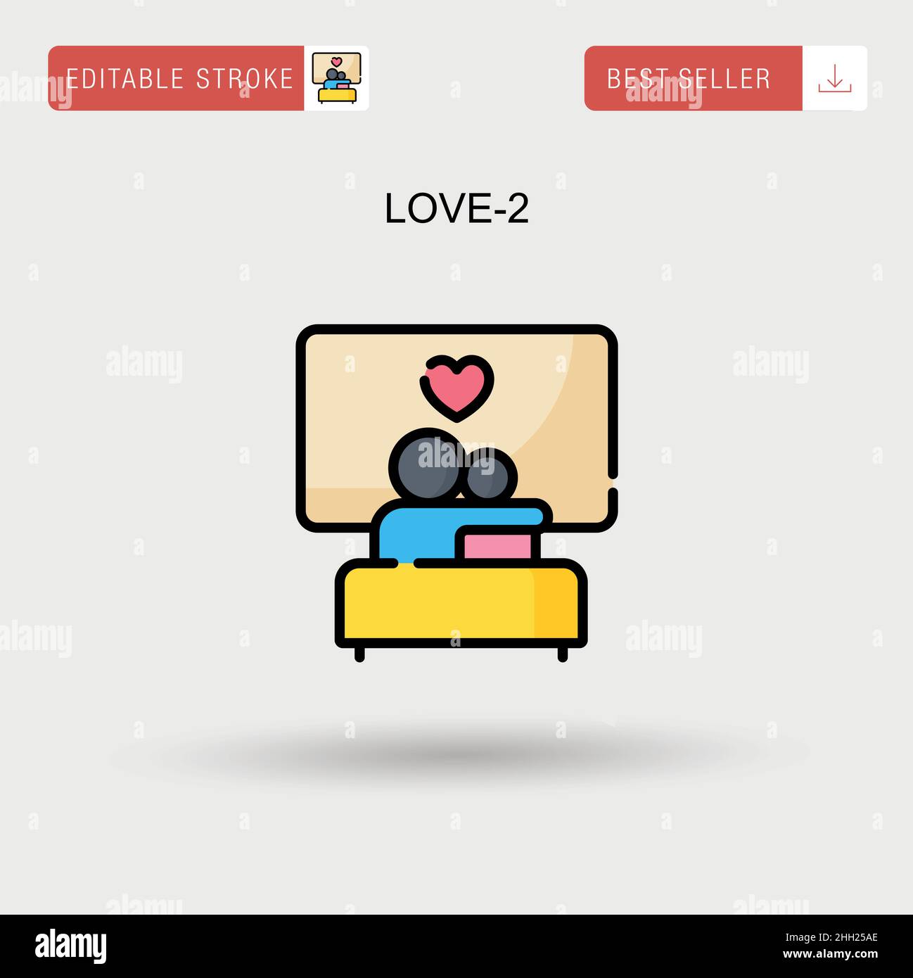 Love-2 Simple vector icon Stock Vector Image & Art - Alamy