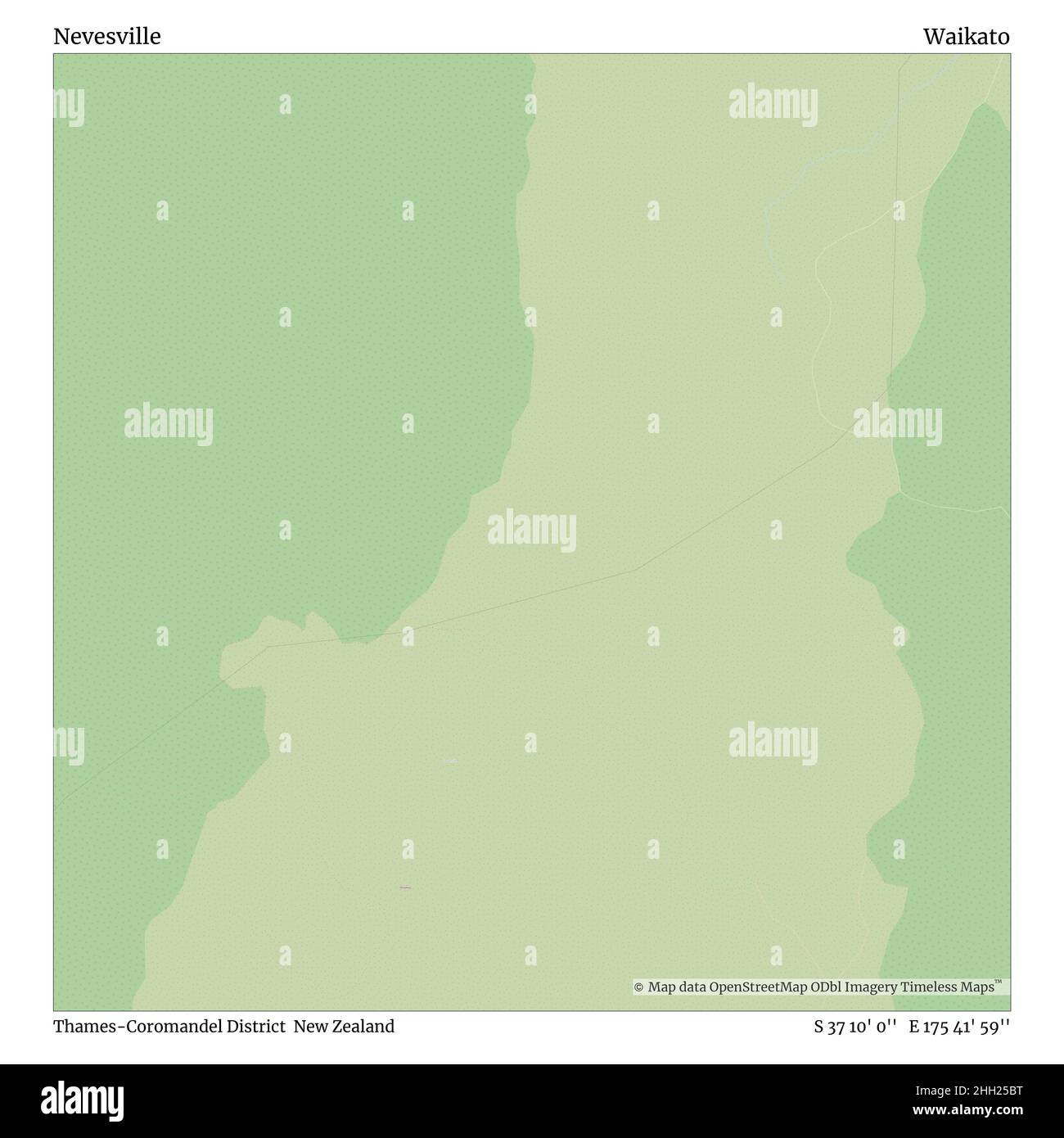 Nevesville, Thames-Coromandel District, New Zealand, Waikato, S 37 10 ...