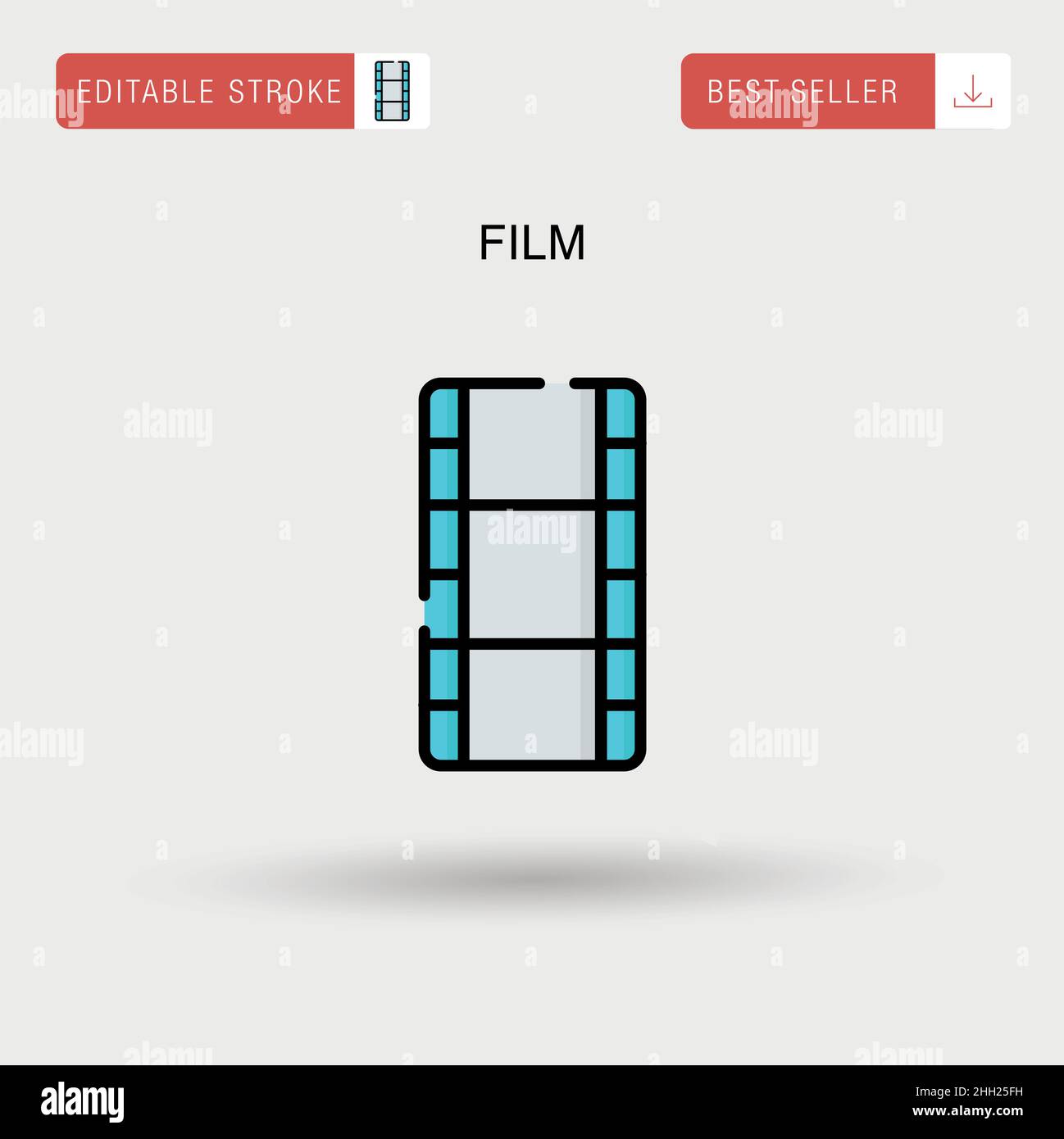 Analog vector film strip hi-res stock photography and images - Alamy