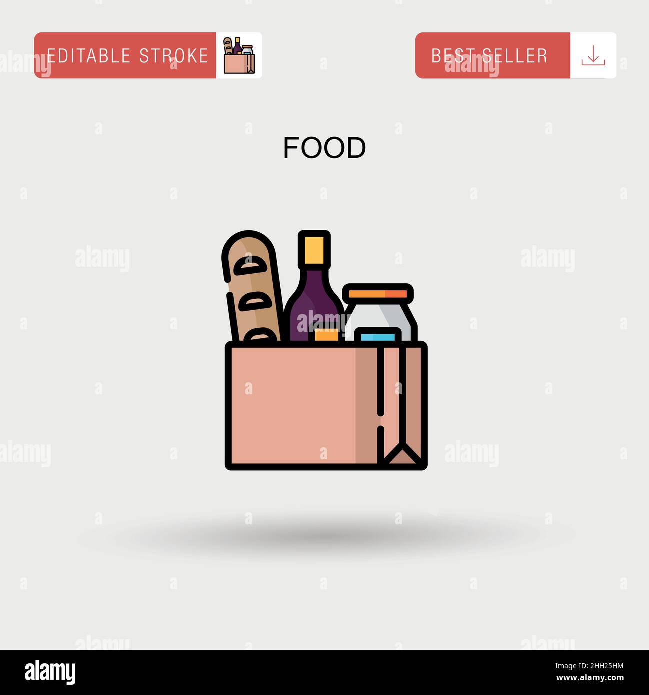 Food Simple vector icon Stock Vector Image & Art - Alamy