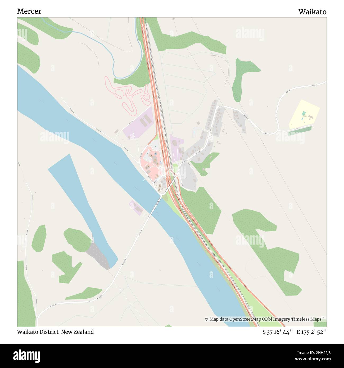 Map of mercer hi-res stock photography and images - Alamy