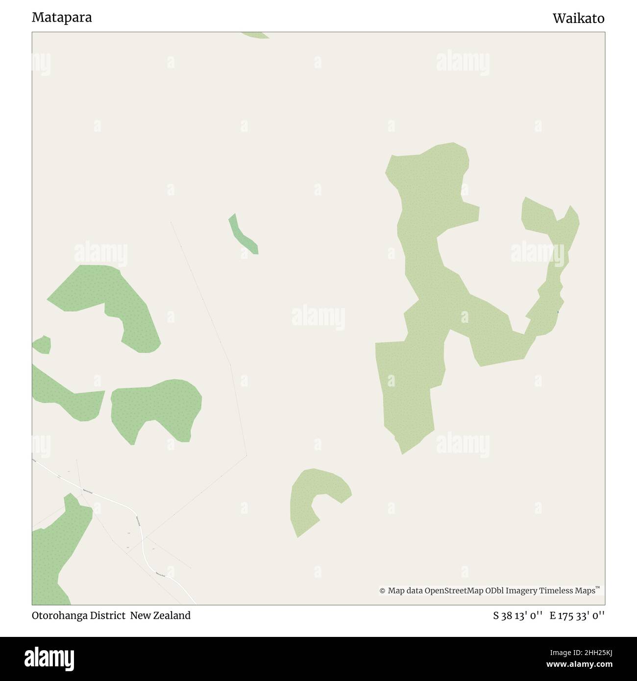 Matapara, Otorohanga District, New Zealand, Waikato, S 38 13' 0'', E ...