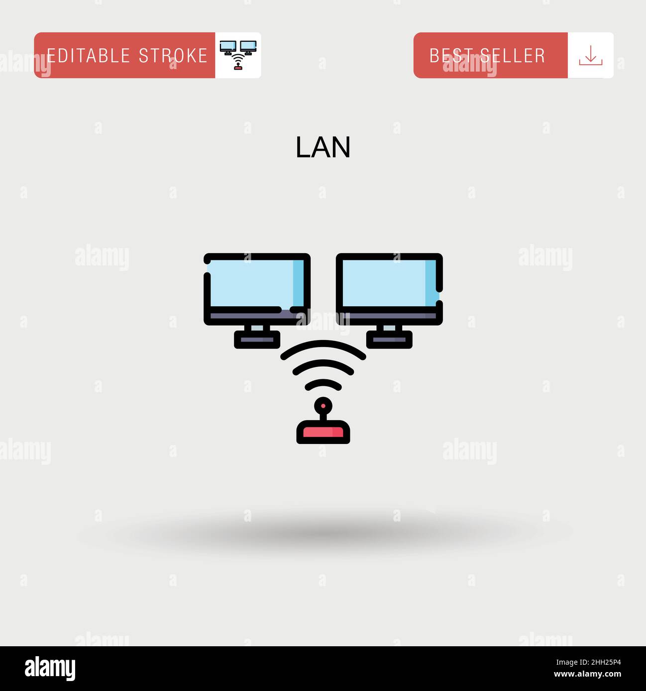 Lan network Stock Vector Images - Alamy