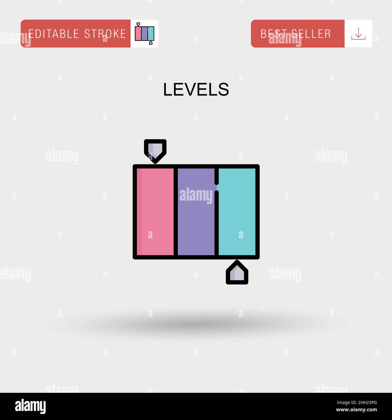 Levels icon hi-res stock photography and images - Alamy