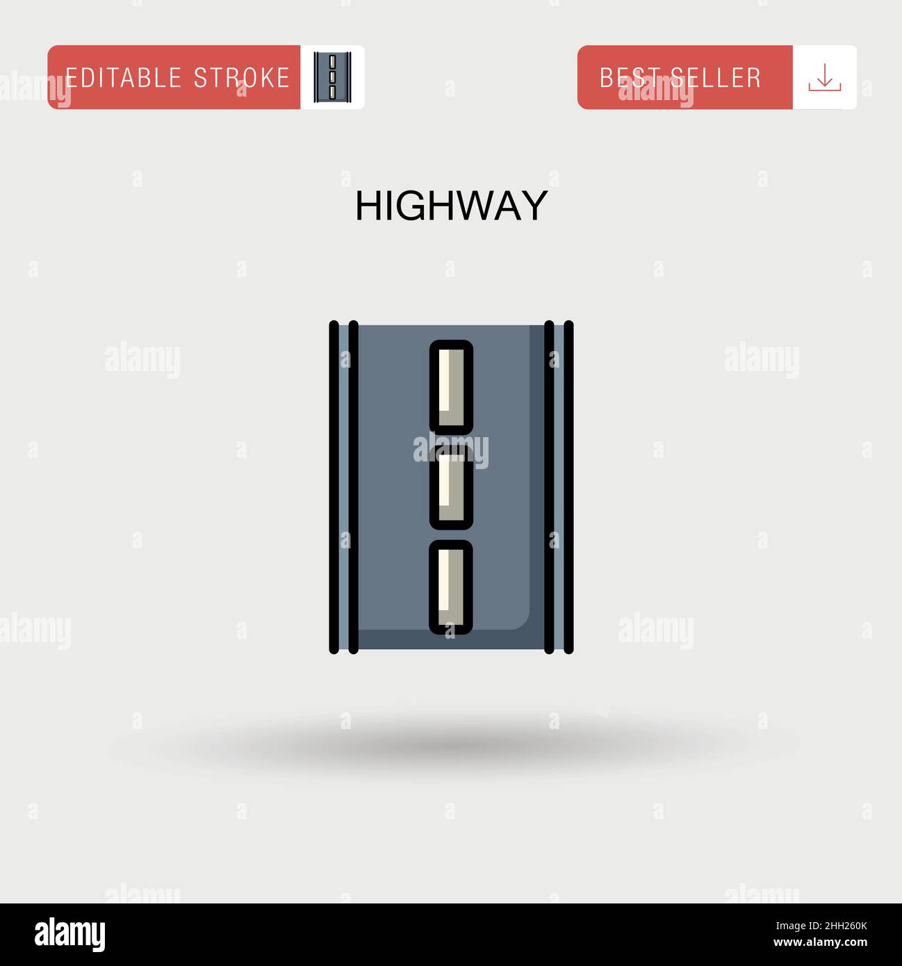 Highway Simple vector icon Stock Vector Image & Art - Alamy